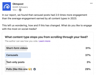 Engage your audience with 9 LinkedIn post types you can use